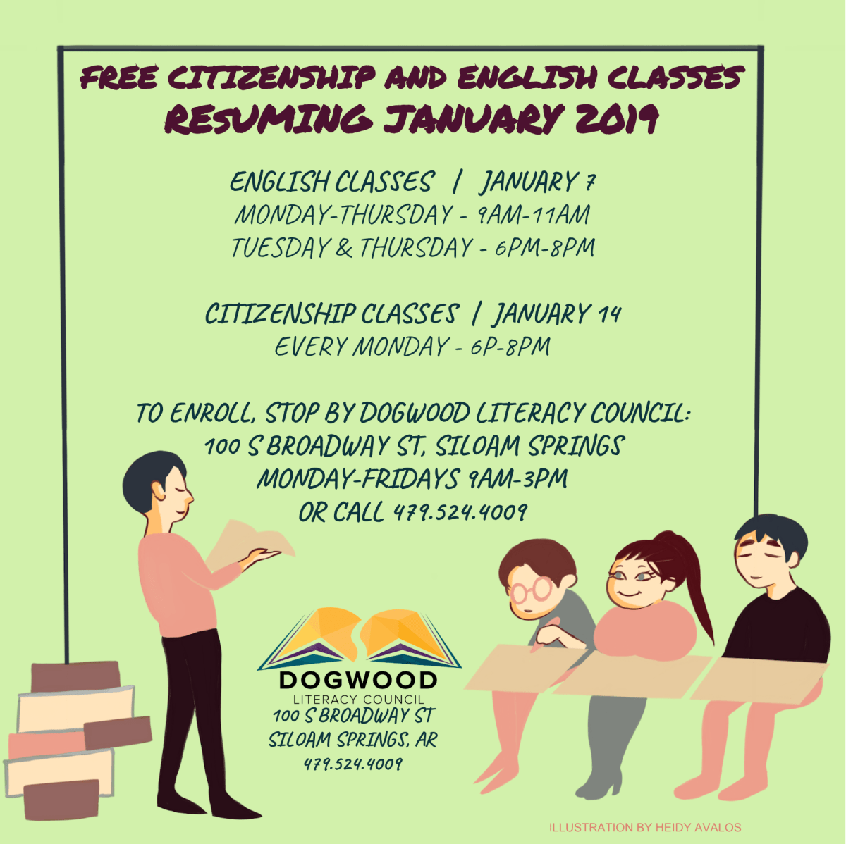 JOIN OUR ENGLISH AND CITIZENSHIP CLASSES THIS SPRING SEMESTER ...