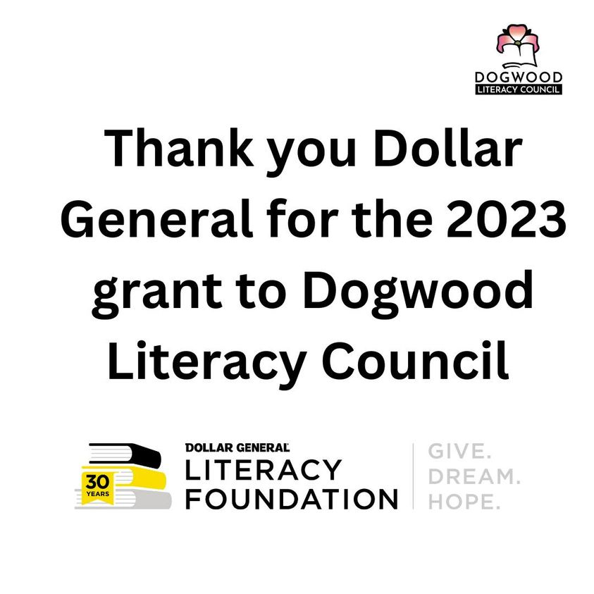Dollar General Literacy Foundation’s Grant – Dogwood Literacy Council